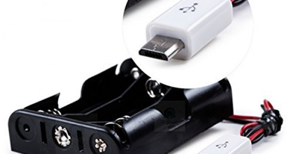 MicroUSB Battery Holder (3xAA)
