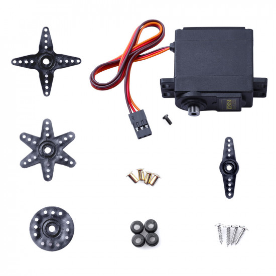 MG995 Biped Robot / Manipulator / Remote Control Car Metal Copper Gear ...